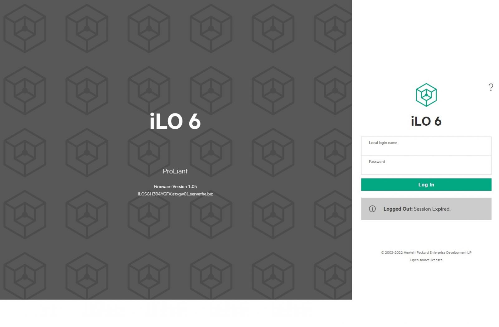Máy chủ HPE : Hướng dẫn kết nối iLO và lấy file AHS Log
